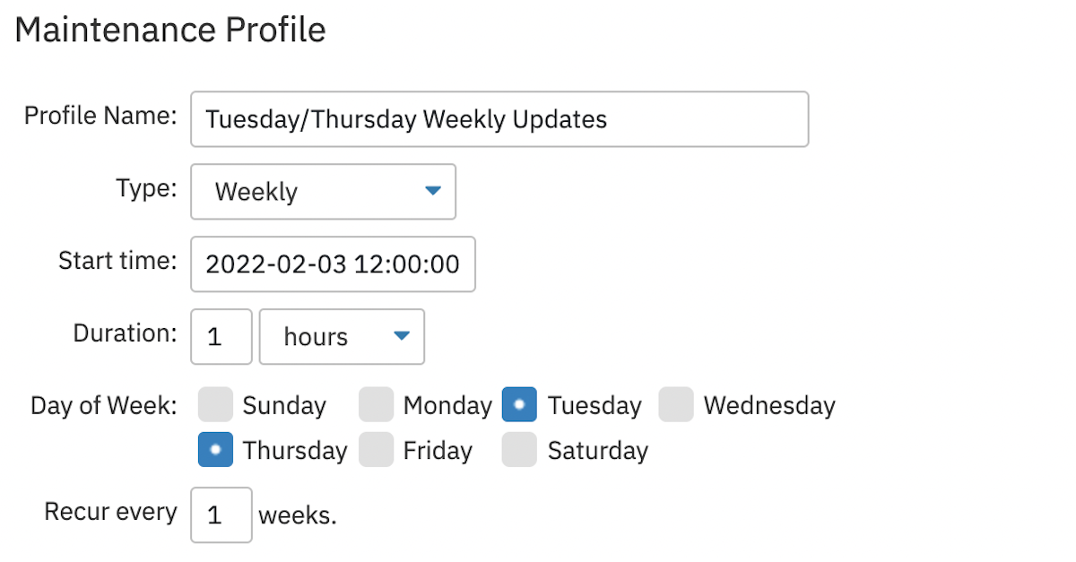 Maintenance Windows | FrameFlow