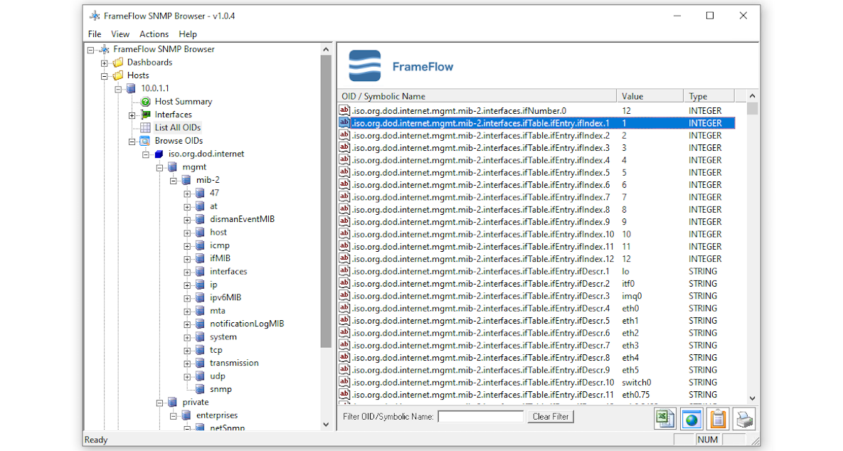 SNMP Browser | FrameFlow